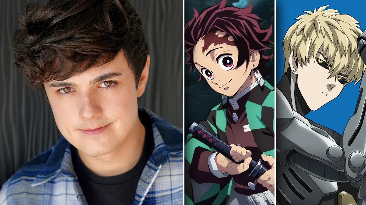 English Dub Voice Actors Zach Aguilar Tanjiro and Genos